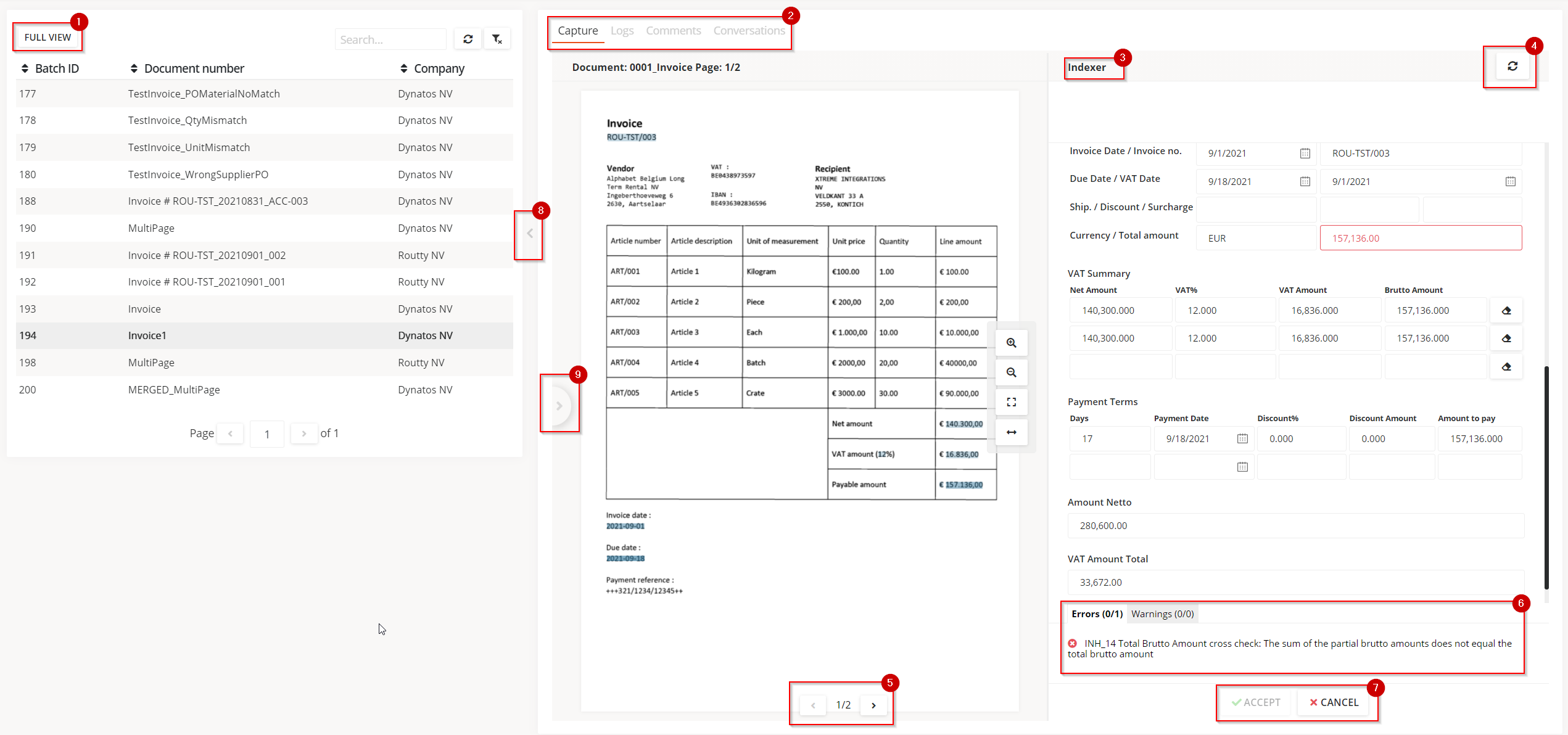 User interface overview